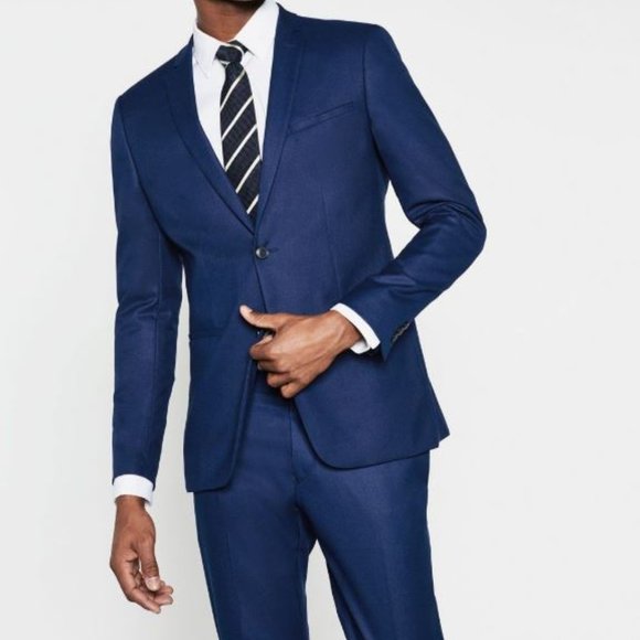 Zara | Suits & Blazers | Zara Mens Navy Blue Suit Jacket | Poshmark